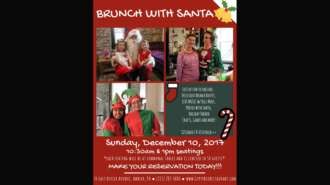 Brunch With Santa at Gypsy Blu - Around Ambler