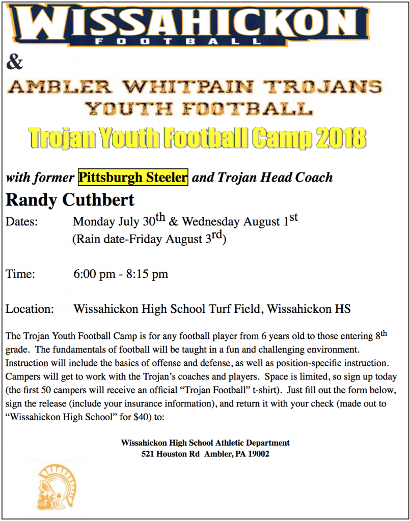 Learn About Ambler Whitpain Trojans Youth Football and Register for a ...