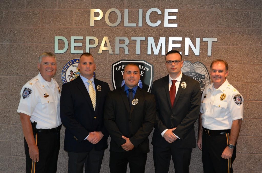 Three New Patrol Officers Sworn In to Upper Dublin Police Department ...
