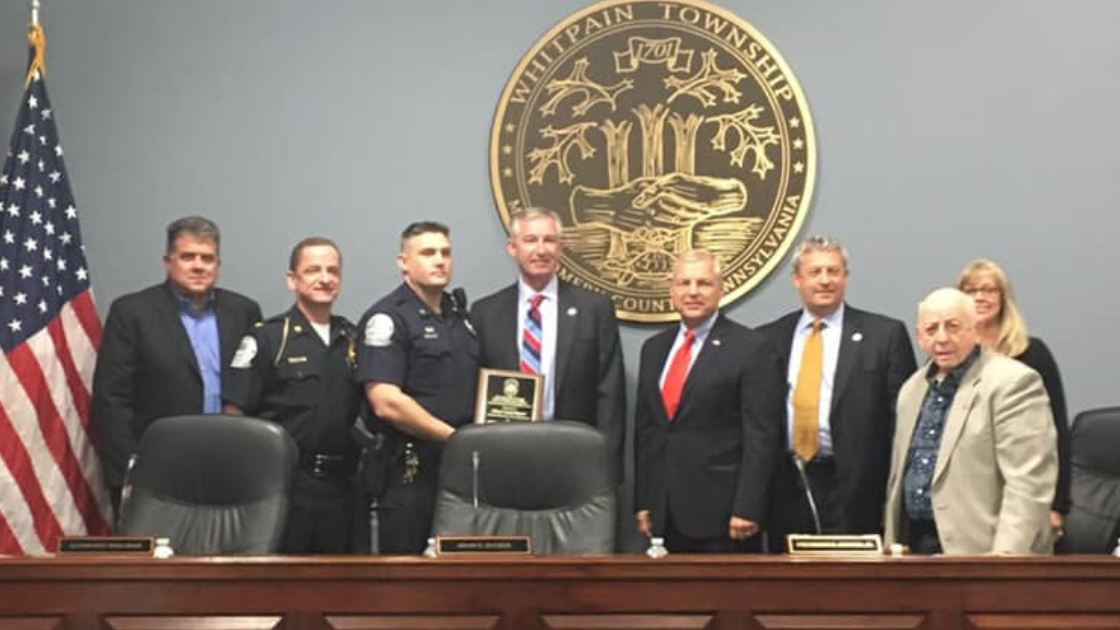 Whitpain Township Police Officer Commended for Work with Montgomery ...