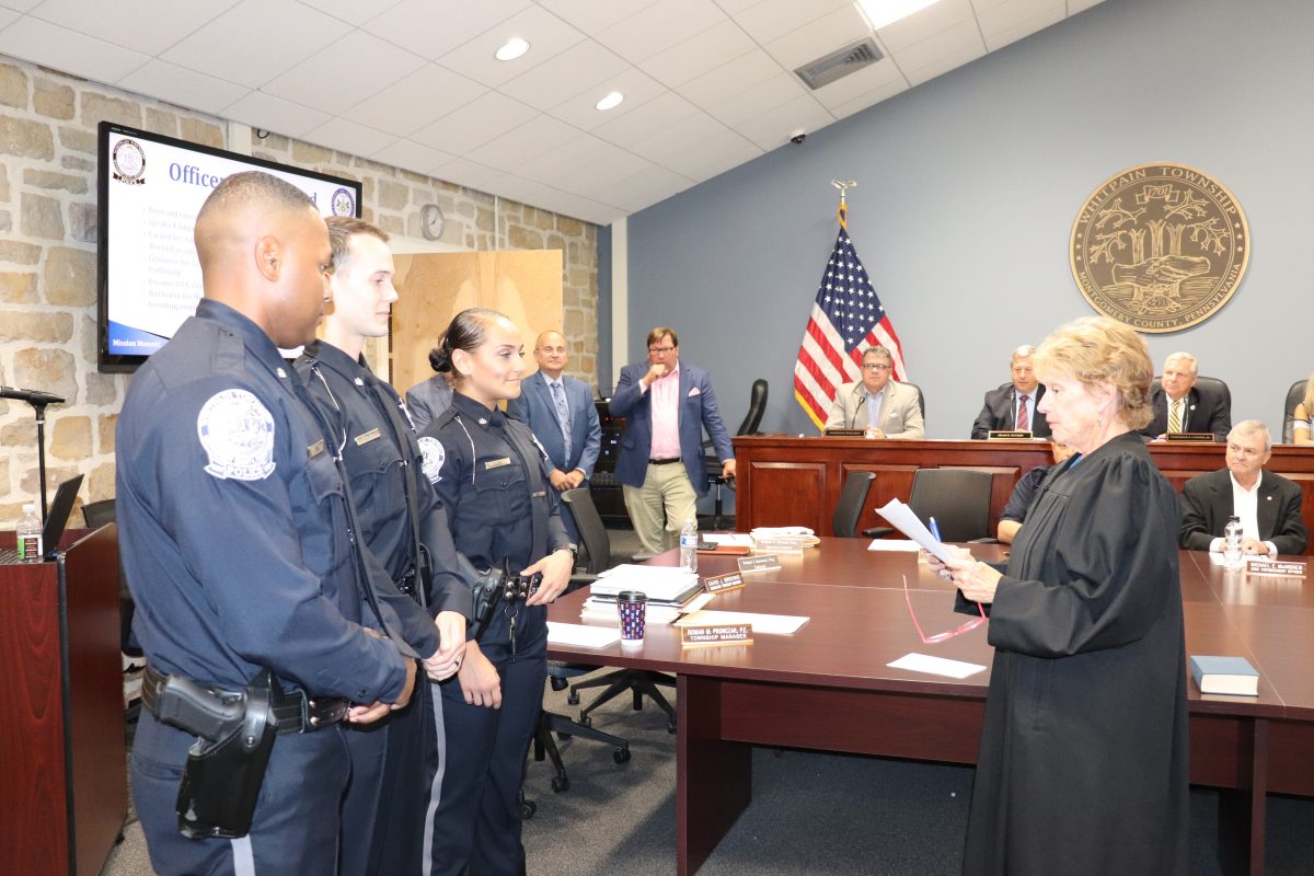 Photos and a Look Inside Whitpain Township Police Department's Swearing ...