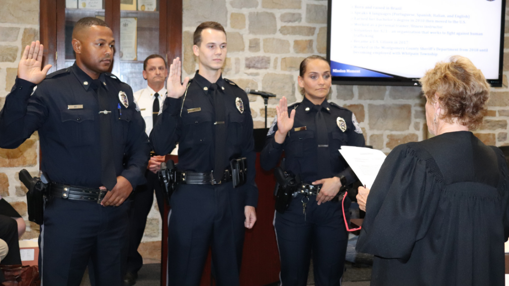 Photos and a Look Inside Whitpain Township Police Department's Swearing ...