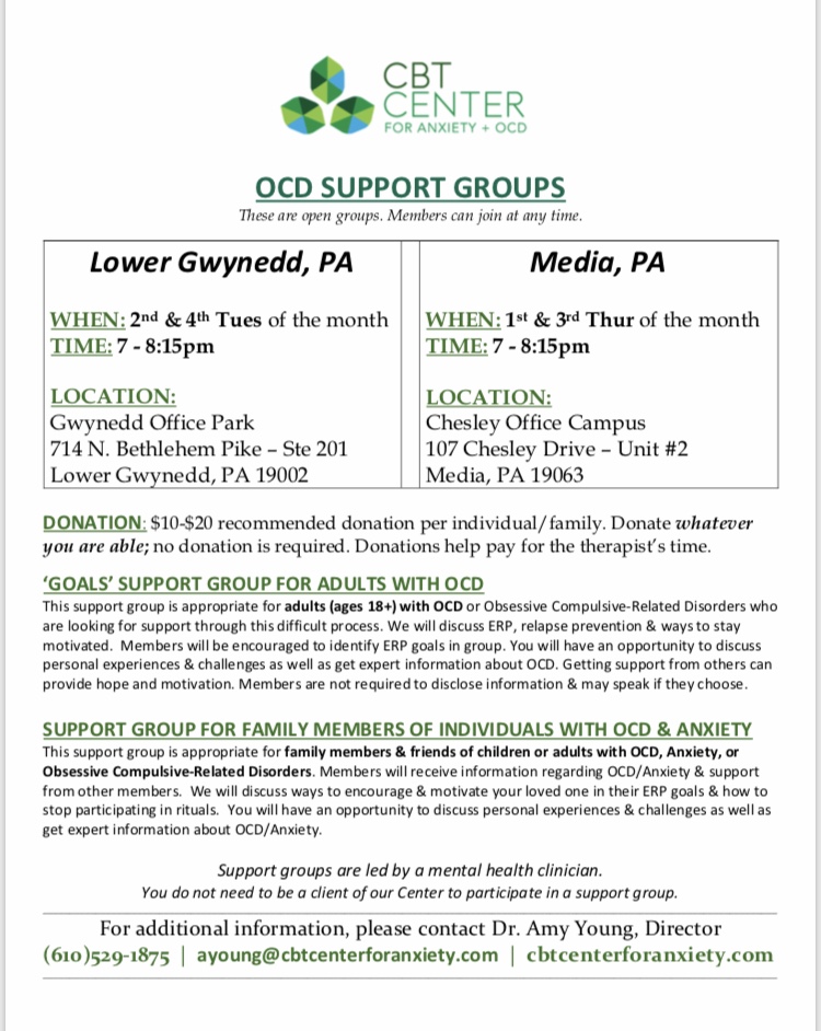 OCD Support Group - Around Ambler