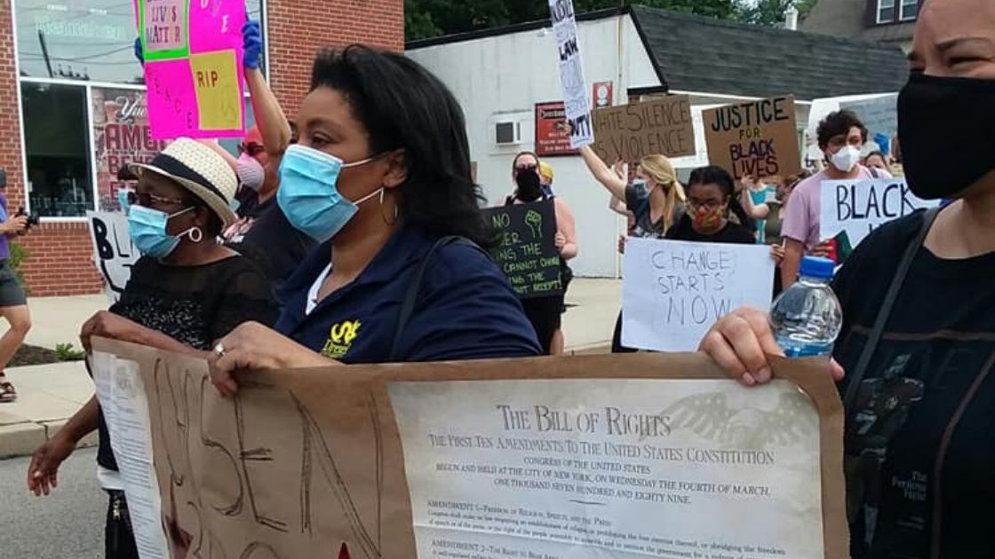 Photos and video from today's march and protest in Ambler - Around Ambler