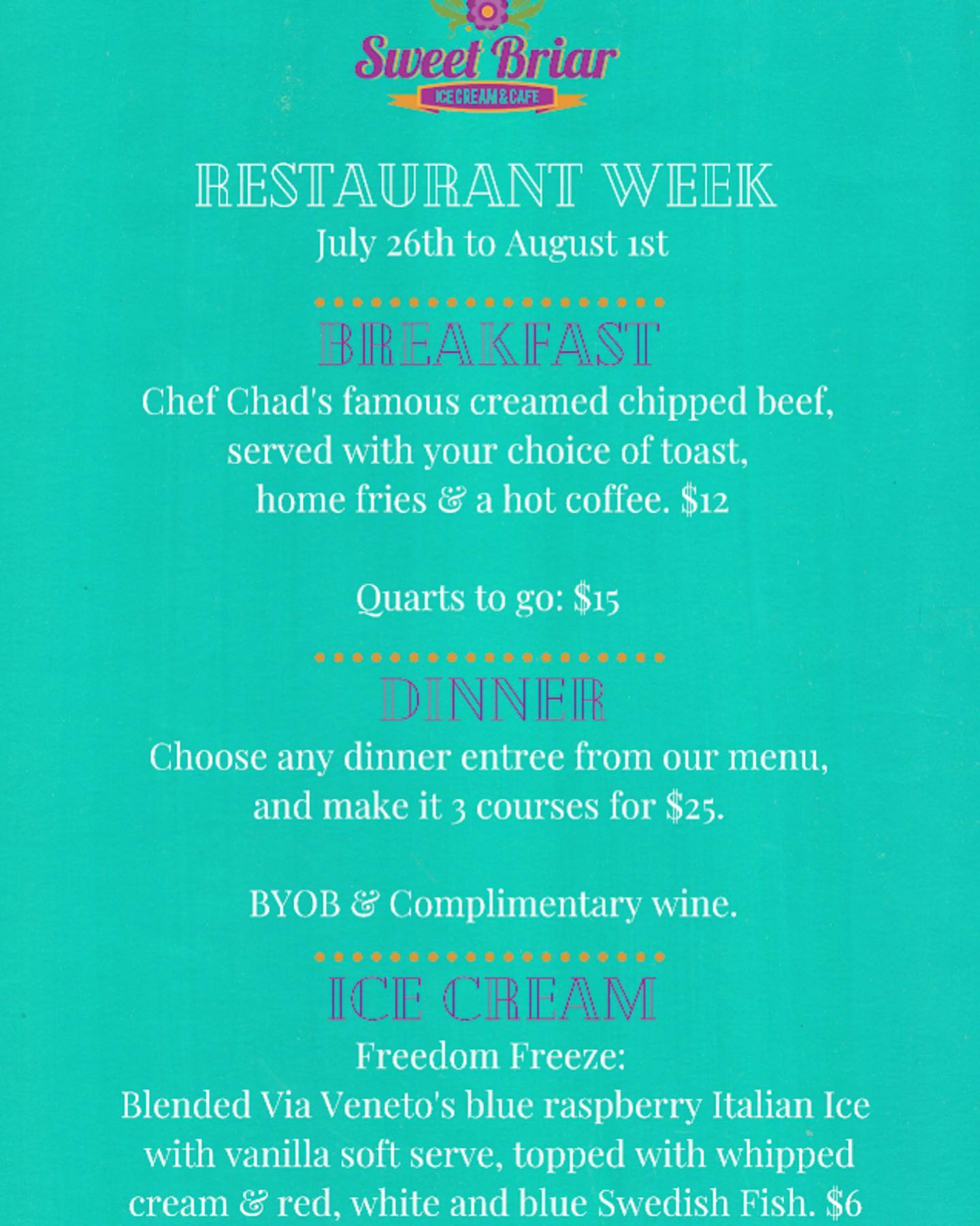 Ambler Restaurant Week | Sweet Briar Cafe - Around Ambler