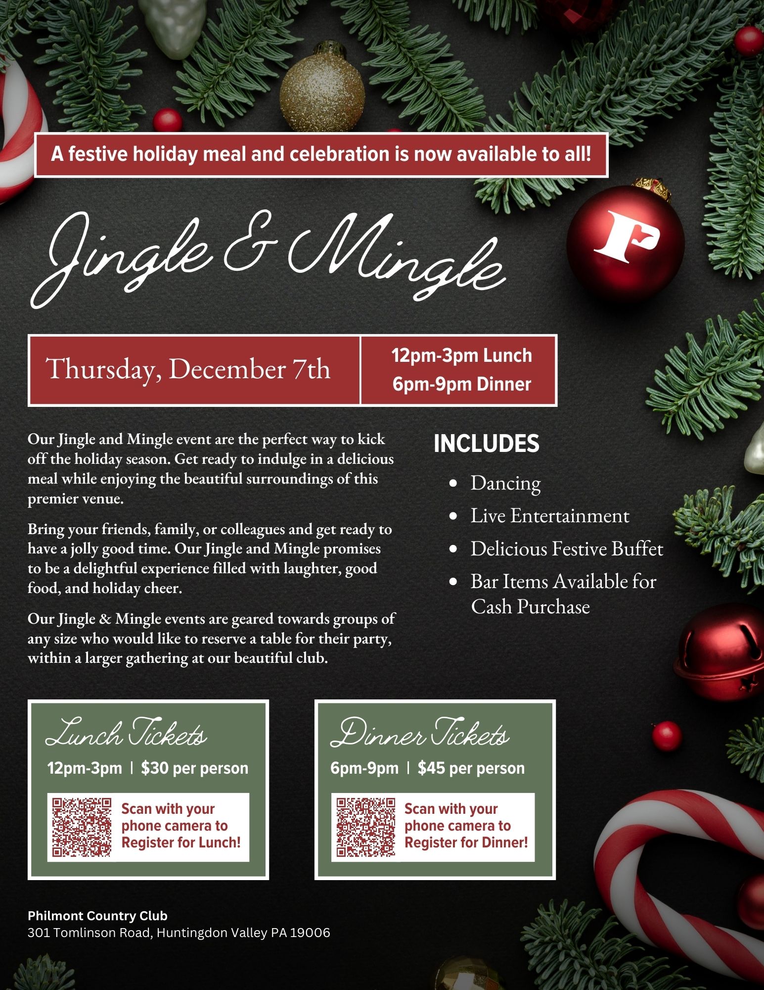 Jingle & Mingle Holiday Lunch AND Dinner - Around Ambler