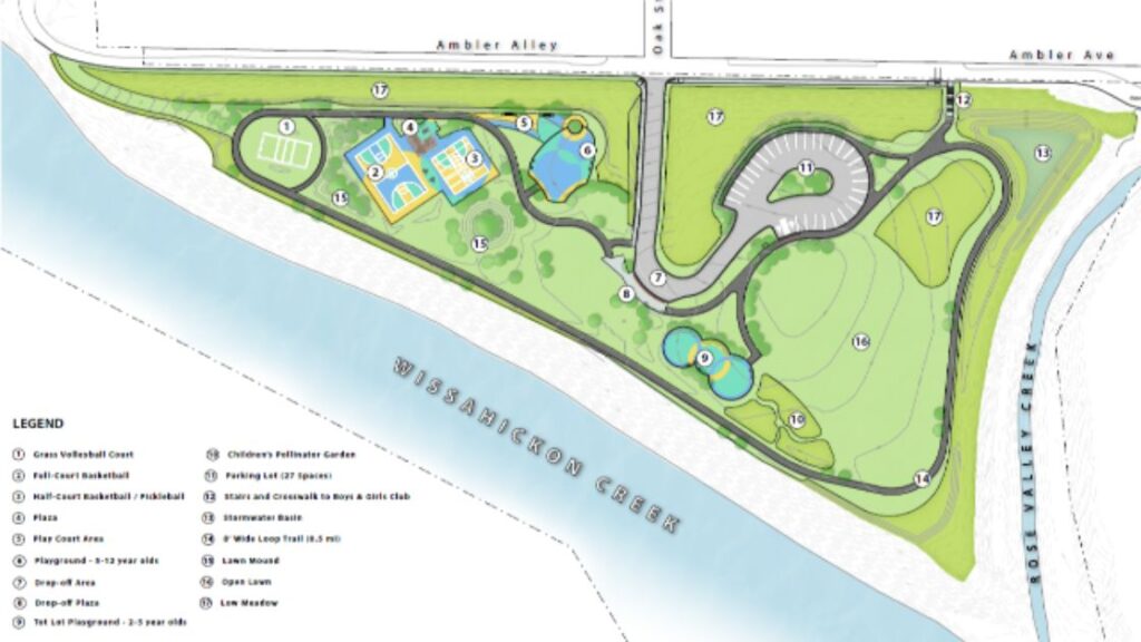 Reopening of Wissahickon Park in West Ambler neighborhood of Whitpain ...