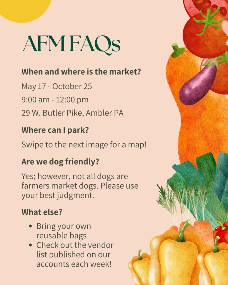 Ambler Farmers Market kicks off May 17 with 14 vendors and new ...