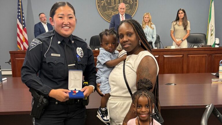 Whitpain Township police officer recognized for saving infant - Around ...