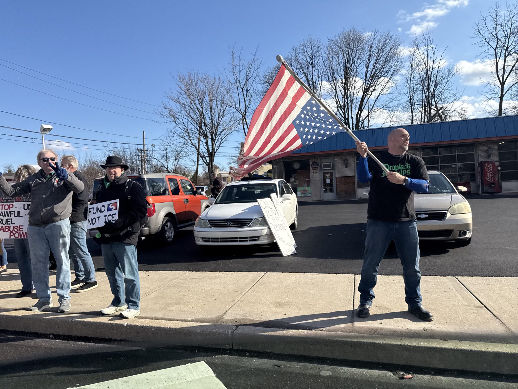 Protest against ICE draws a couple of hundred people in Ambler - Around ...