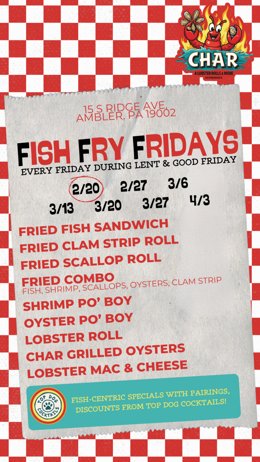 Fish Fry Fridays at Char in Ambler - Around Ambler